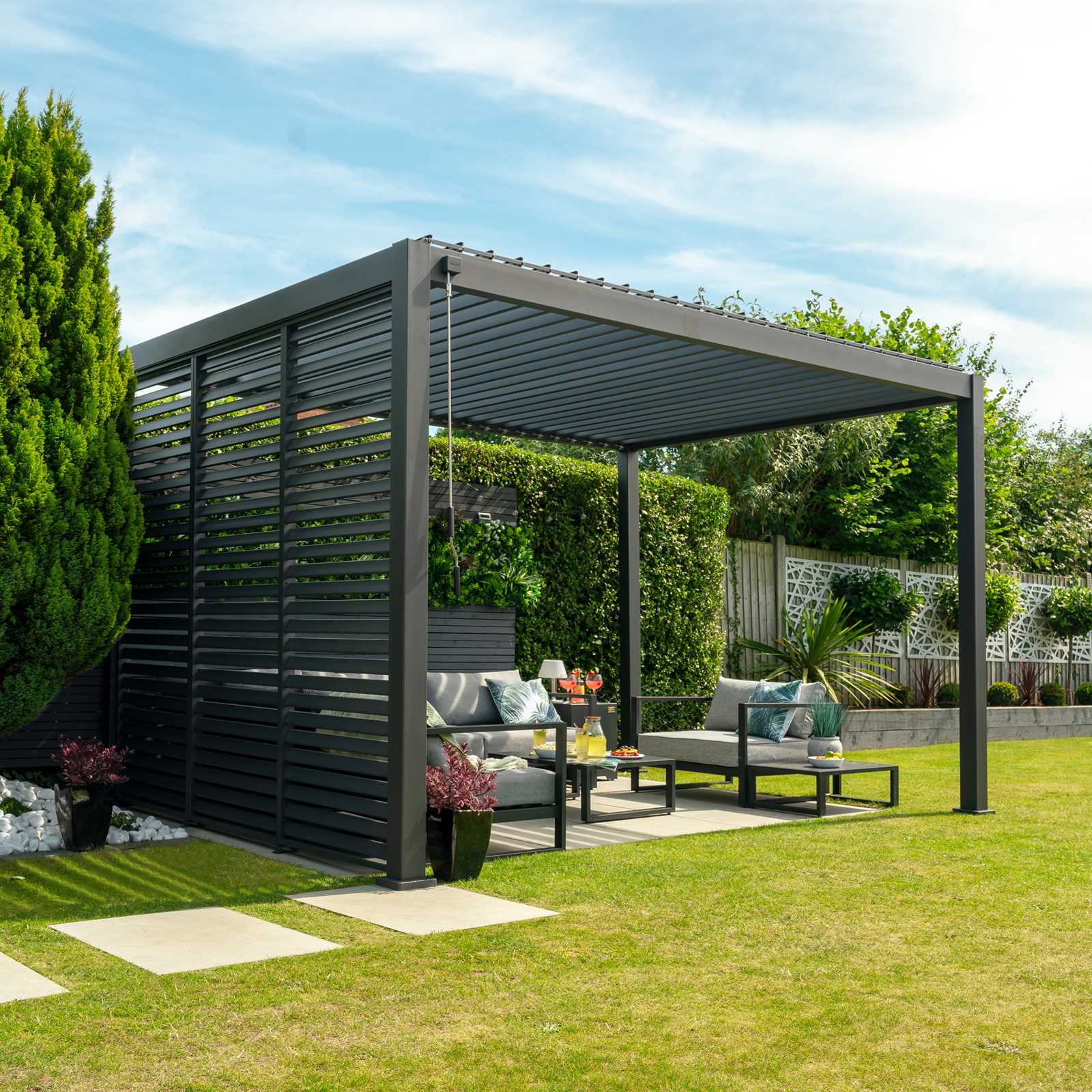 Titan Aluminium Square Pergola – Wahome